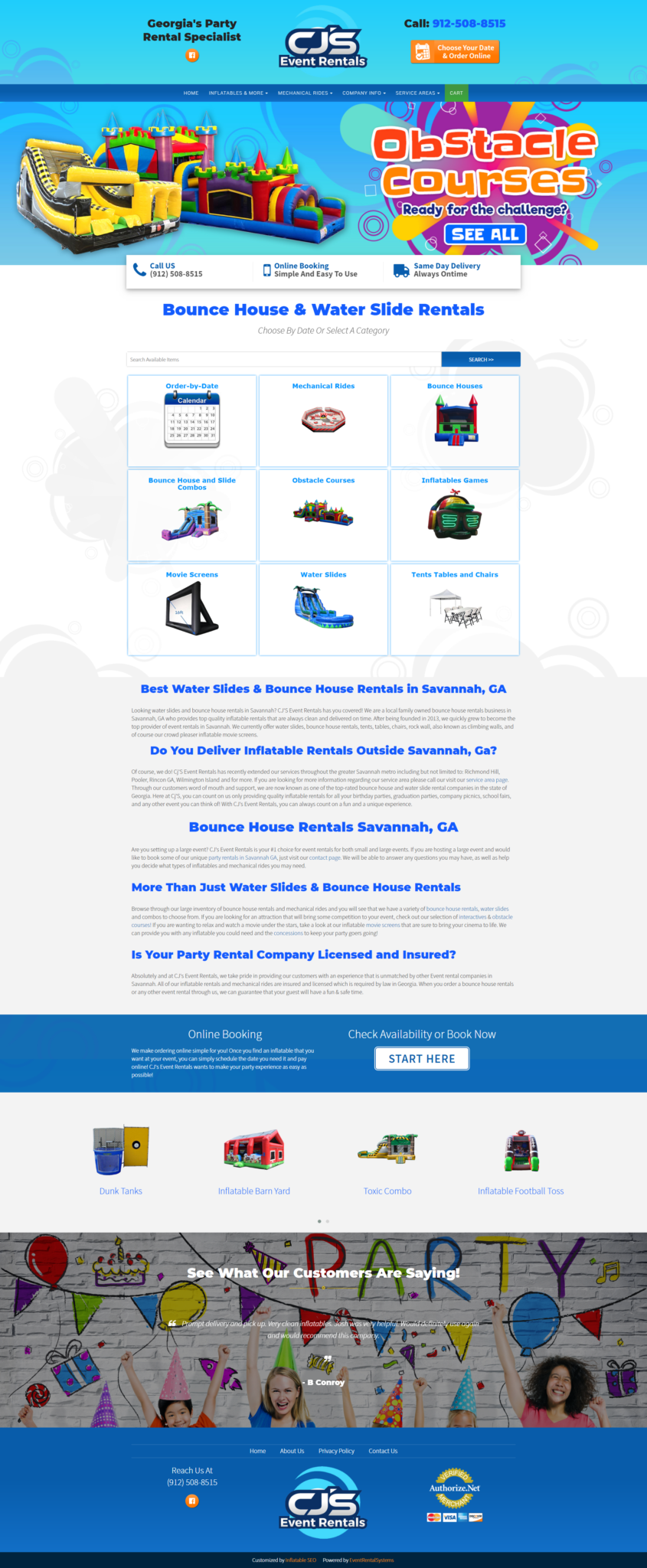 Web Design - Event Rental Systems