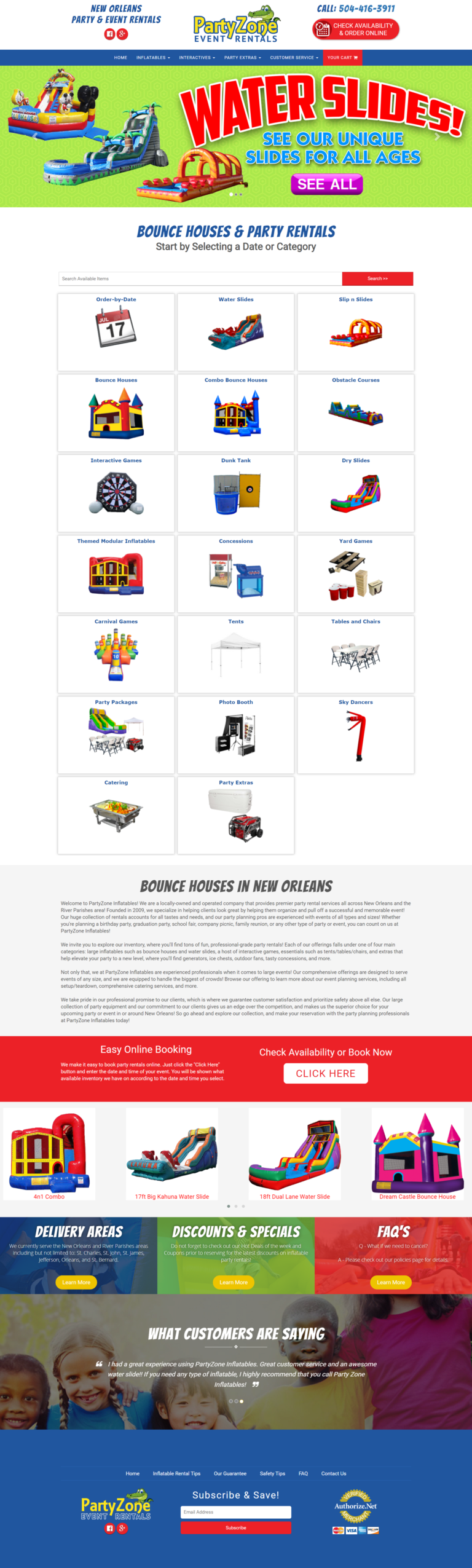 Web Design - Event Rental Systems